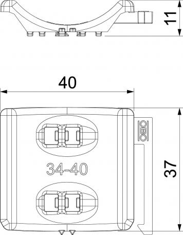 Universal counter-trough, plastic | OBO