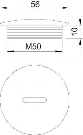 Screw plug, metric thread M50 x 1,5 | OBO